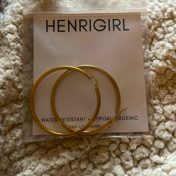 Henri Girl | Jewelry | New Henri Girl Hoops | Poshmark